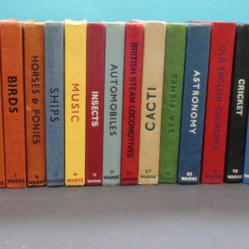 Vintage Observers Books Various Titles Coloured Cloth | Etsy UK