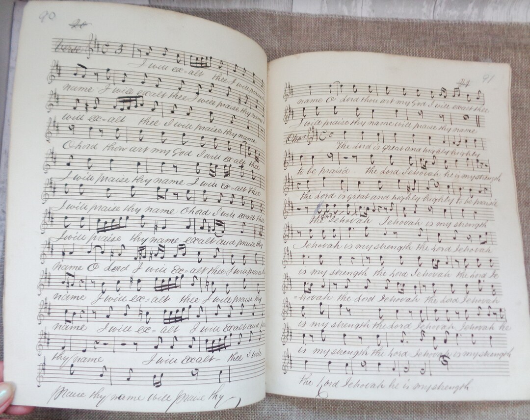 Ten Sheets of Hand-written Antique 1860 Sheet Music - Etsy