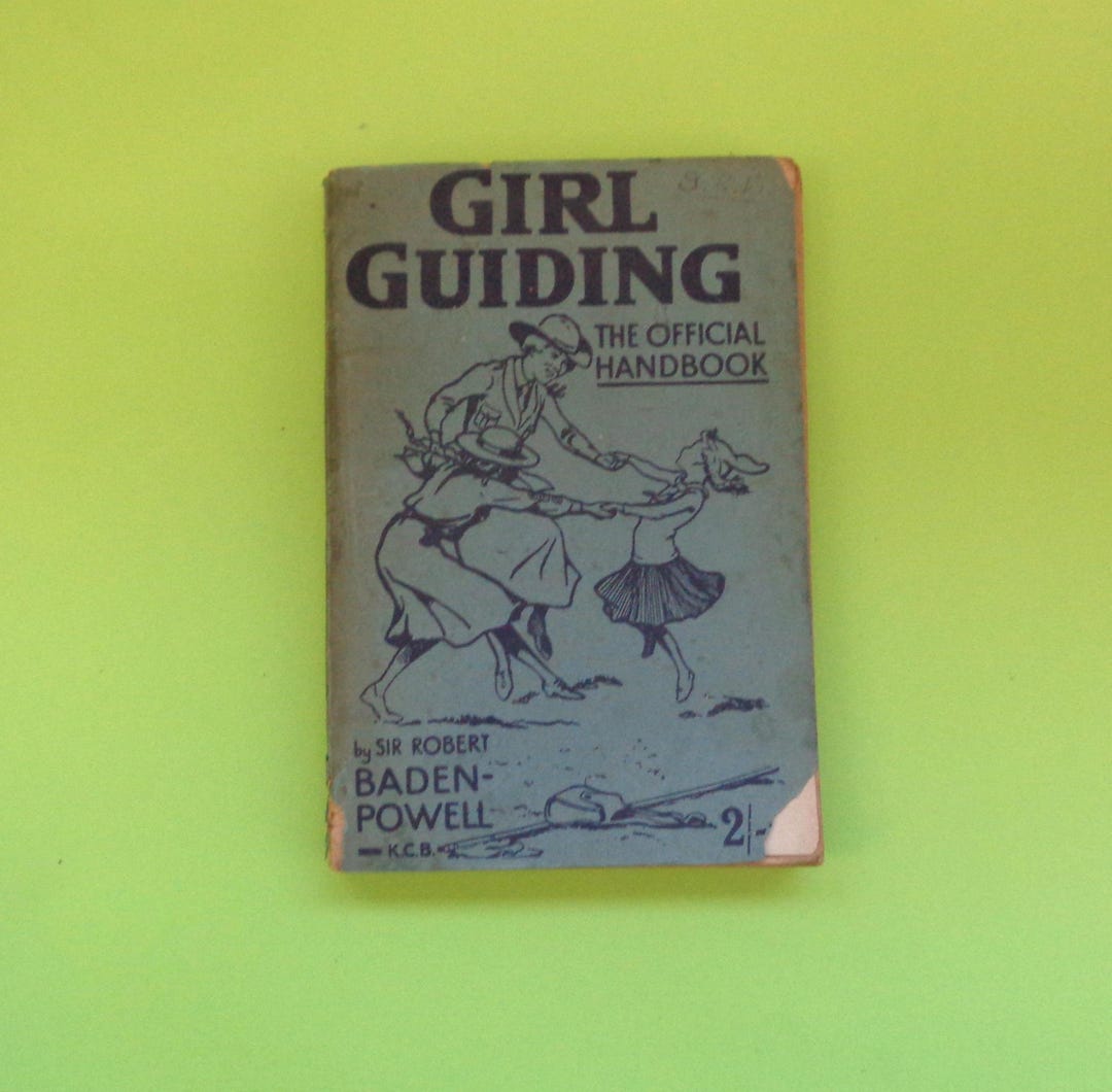 Antique 1920 Girl Guiding - the Official Handbook by Sir Robert Baden ...