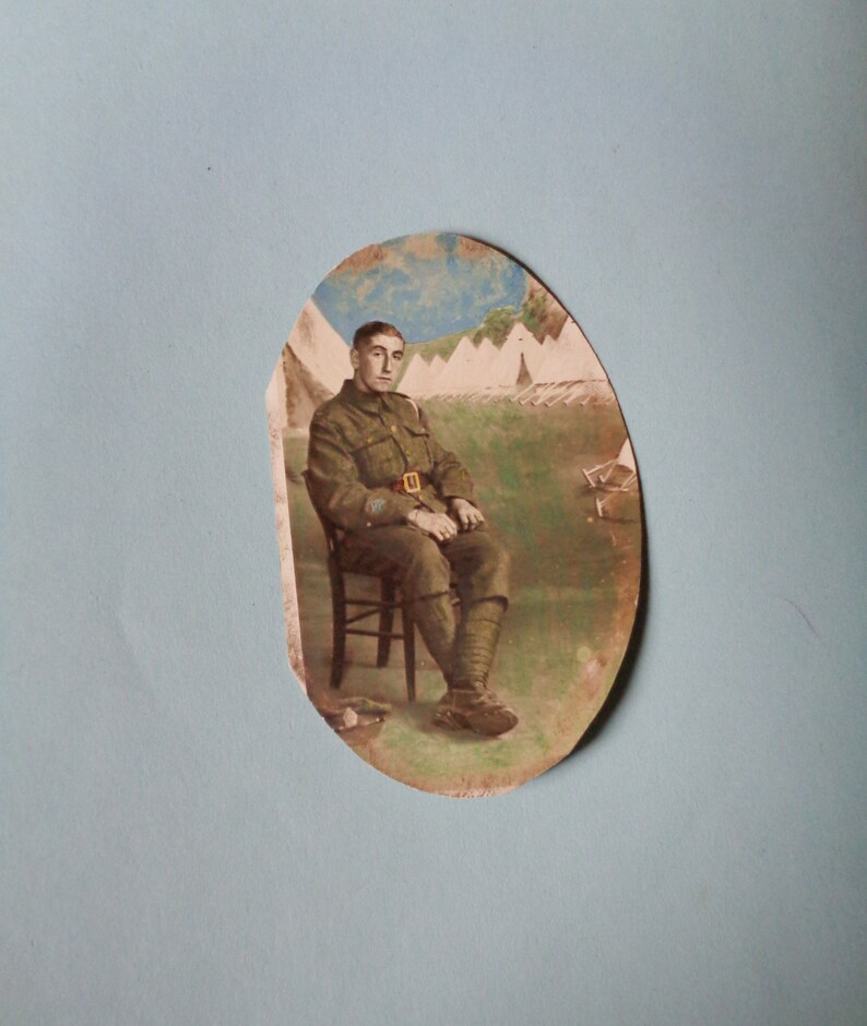 Antique WW1 1918 Hand-tinted Real Photograph Postcard - Etsy