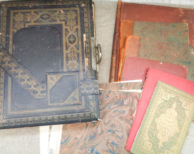 Large Pack Antique 1700s/1800s Book Boards and End Papers/papers - Inc ...