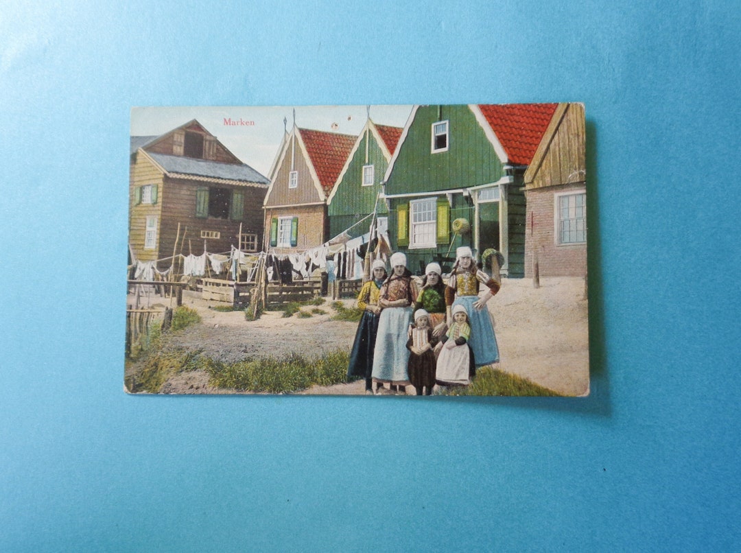 Antique Circa 1920s Dutch Postcard Family in Traditional Clothing ...