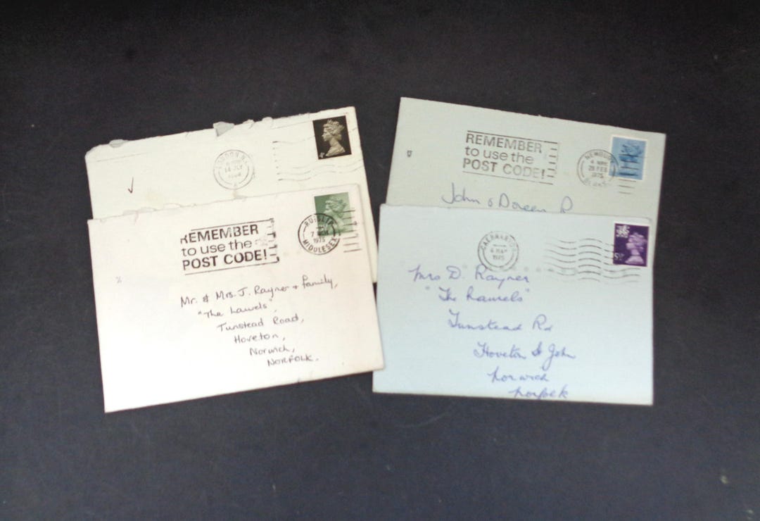4 X Vintage 1960s/1970s Handwritten Personal Letters - Etsy