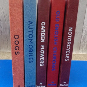 Vintage Observers Books Various Titles Coloured Cloth - Etsy UK