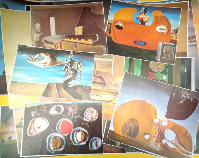 Salvador Dali Art Themed Vintage Ephemera Pack - Large (A4) Pack ...