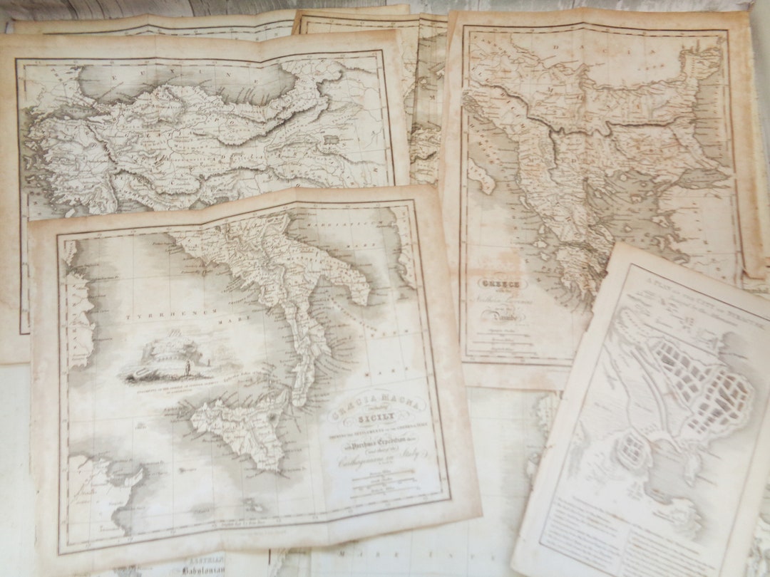 8 Antique 1833 Maps Ancient History Maps - Etsy