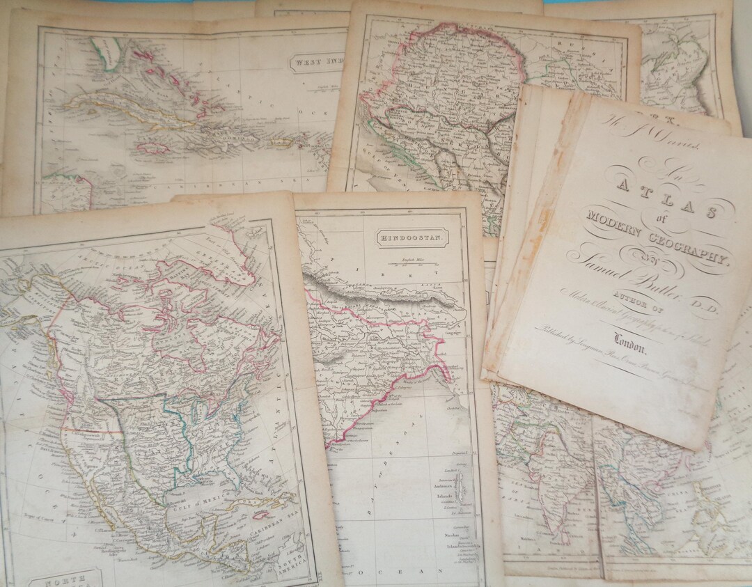 12 X Antique 1833 Maps Ancient History Maps - Etsy
