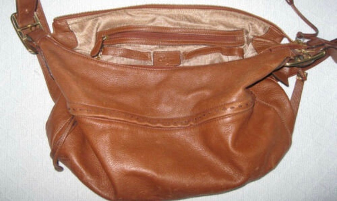 Vintage Cole Haan Leather Shoulder Tote, Classic Brown Handbag - Etsy