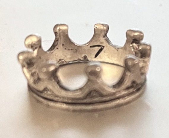 Vintage Beautiful Handcrafted Pewter Crown/Princess/R… - Gem