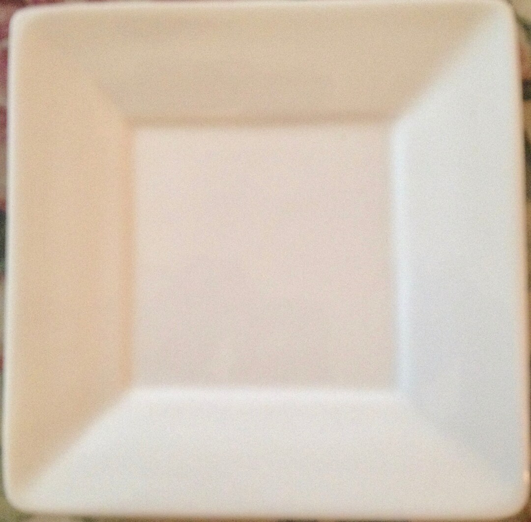 White Canape Ceramic Plate. Vintage denmark Vitrified Porcelain. 6 3/4 ...