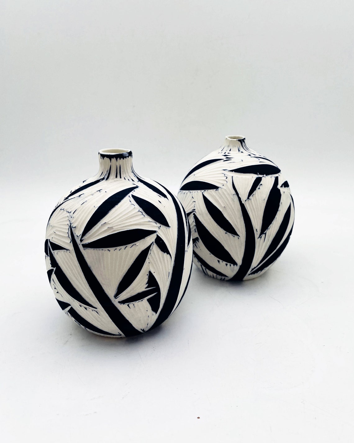 Sgraffito Vase Modern Vase Handmade Vase Ceramic Decor - Etsy