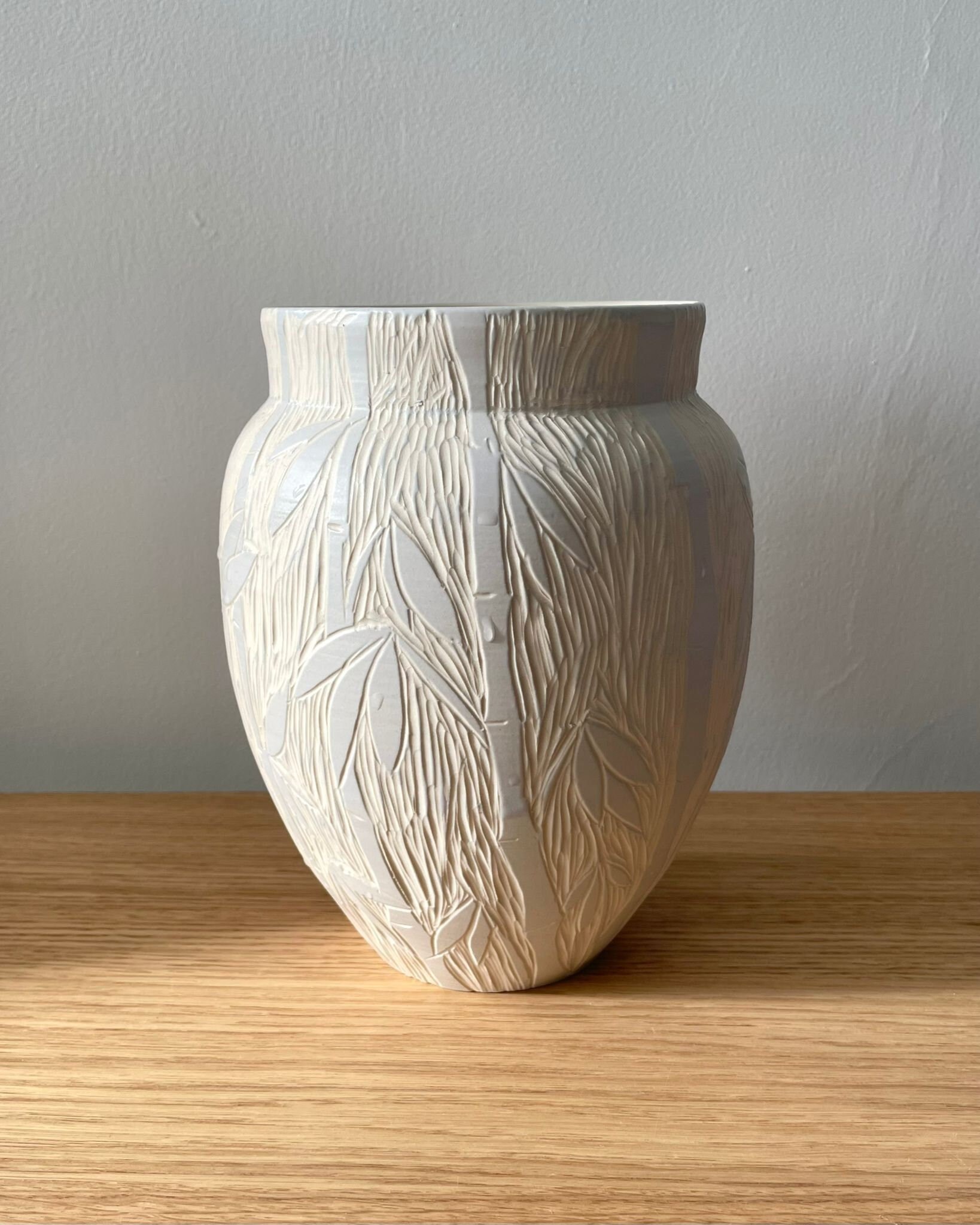 Textured Vase, Large Vase, White Vase, Ceramic Vase, Ceramic Decor ...