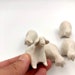 One Small Ceramics White Sheep, Porcelain, Handmade, Ceramic Sculpture ...