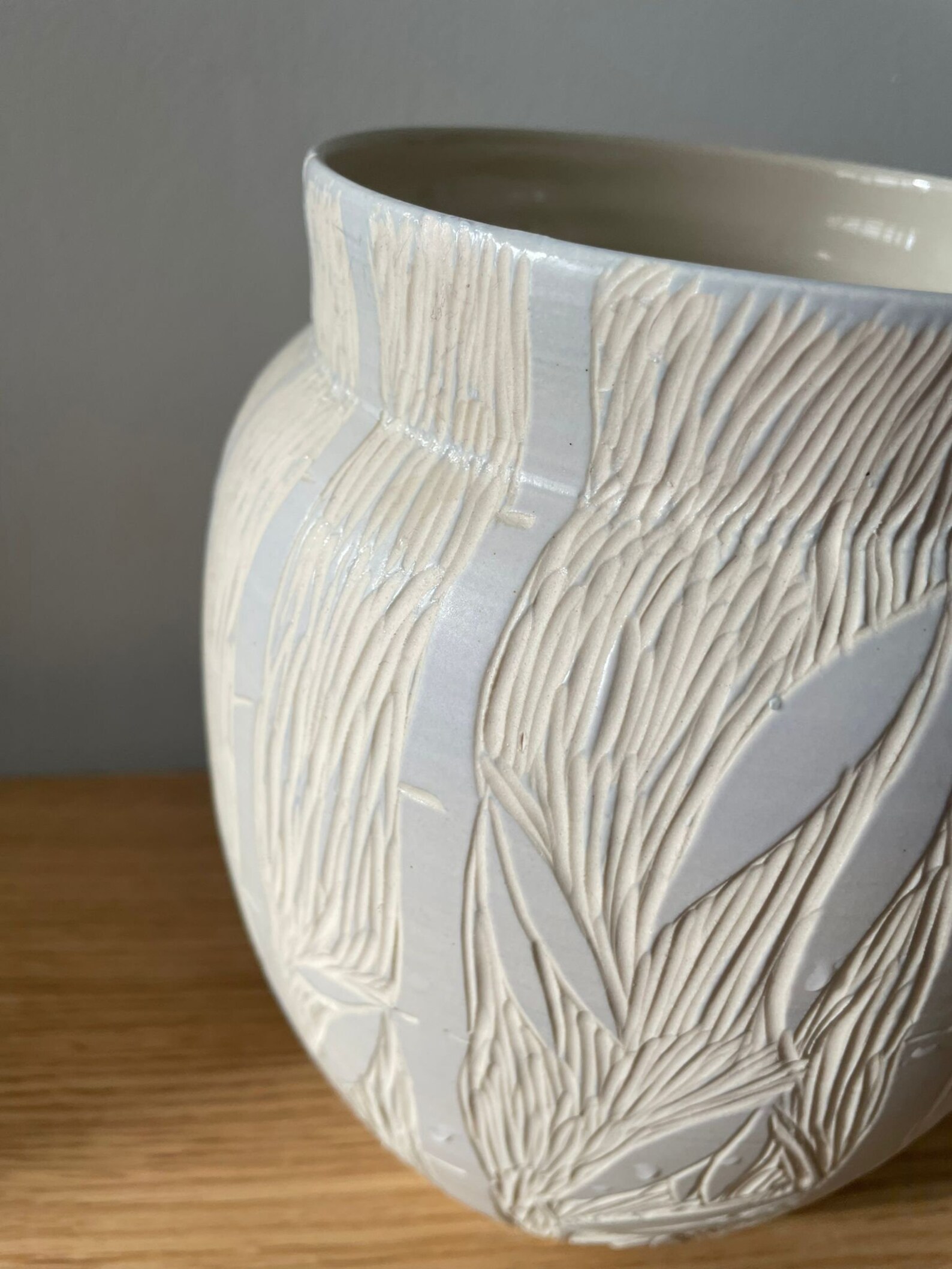 Textured Vase, Large Vase, White Vase, Ceramic Vase, Ceramic Decor ...