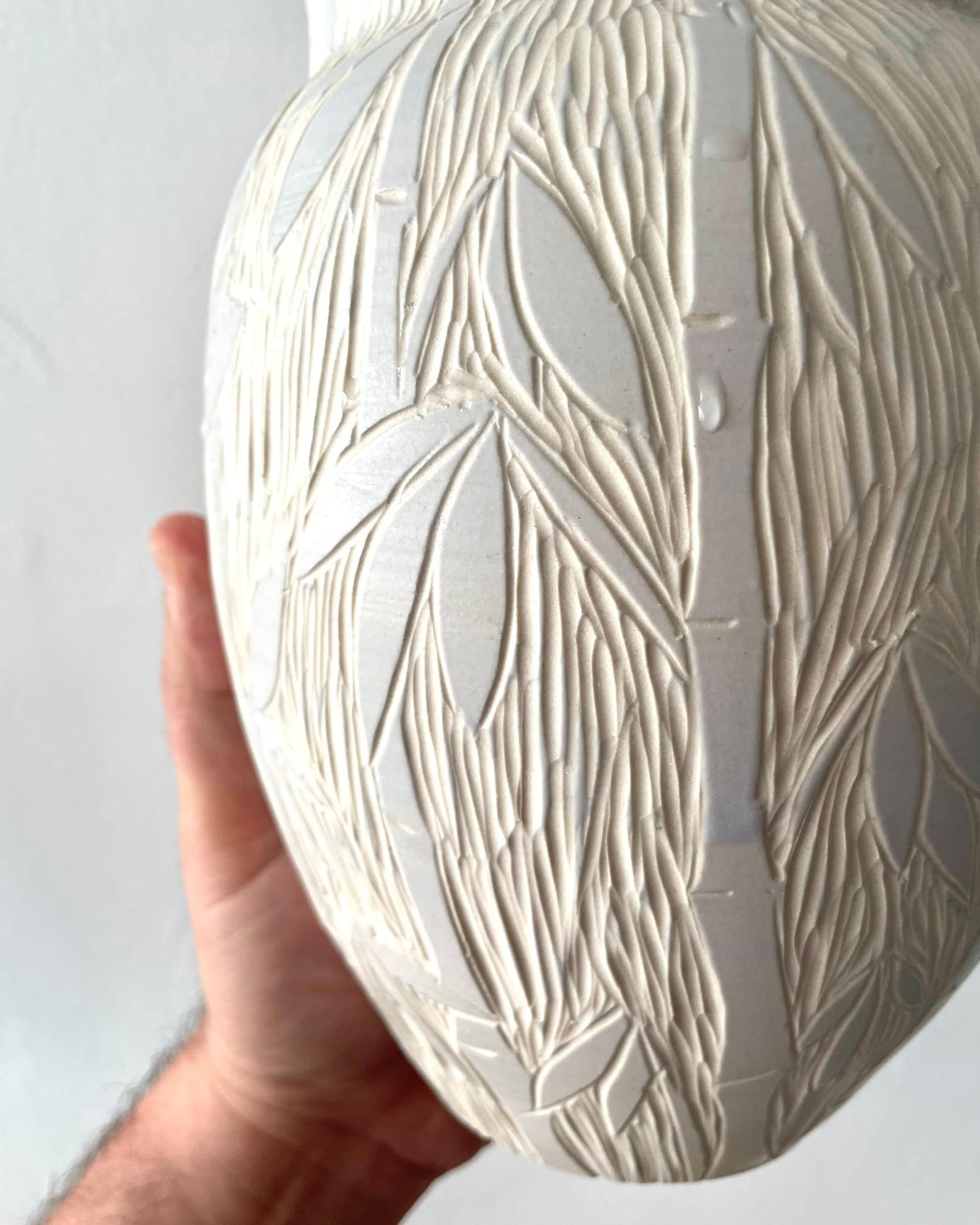 Textured Vase Large Vase White Vase Ceramic Vase Ceramic - Etsy
