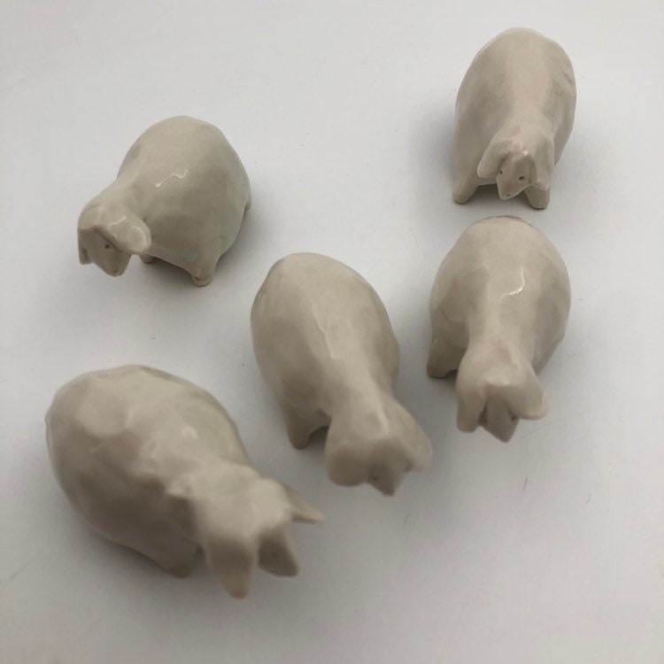 One Small Ceramics White Sheep Porcelain Handmade Ceramic | Etsy