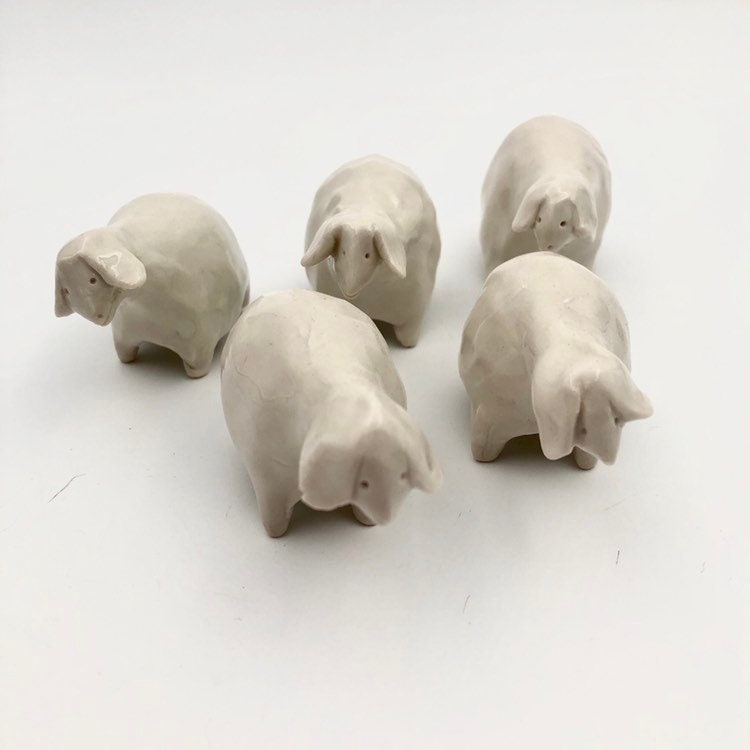 One Small Ceramics White Sheep Porcelain Handmade Ceramic - Etsy