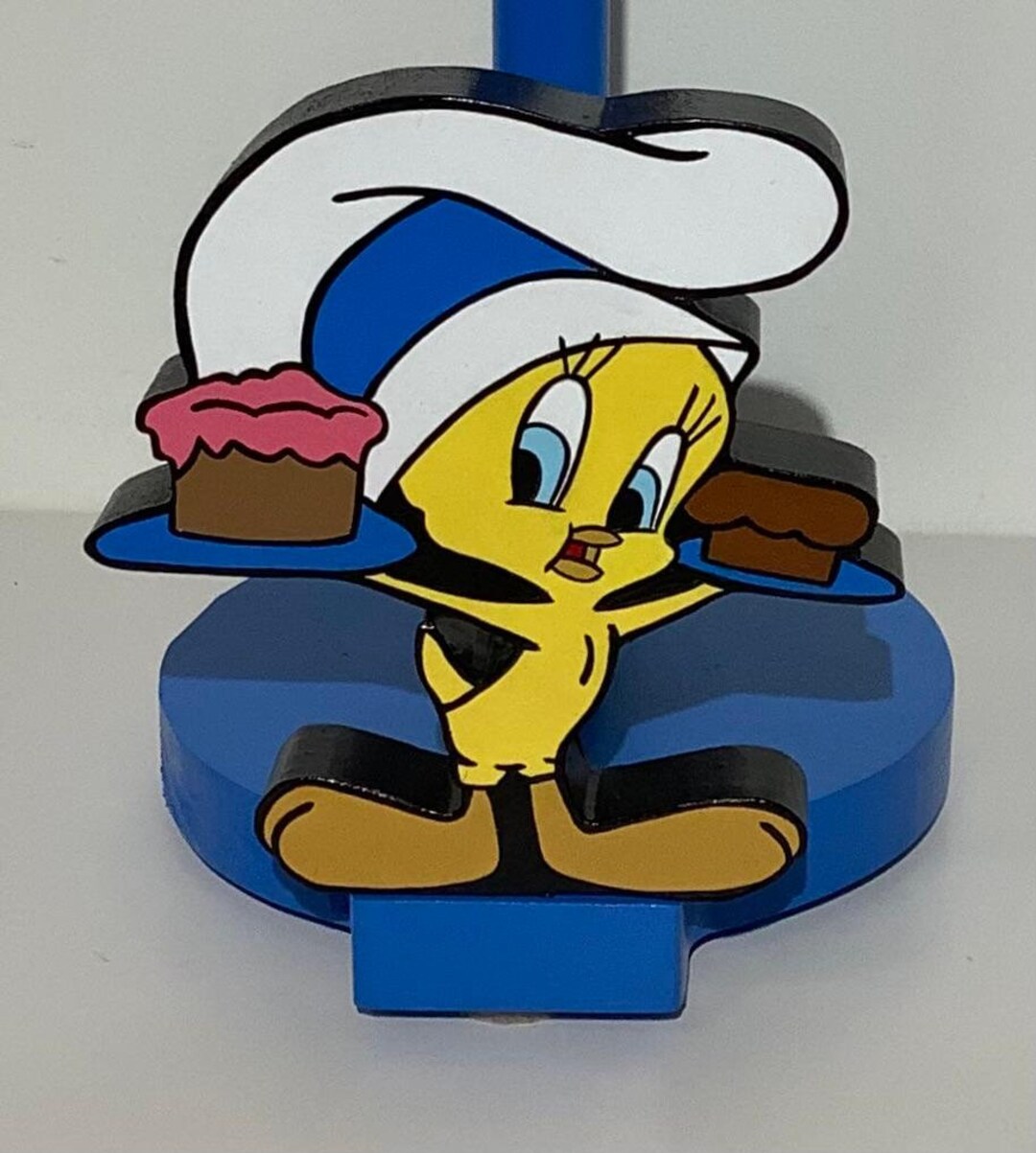 Chef Tweety Bird Countertop Tabletop Wood Kitchen Paper Towel Holder ...
