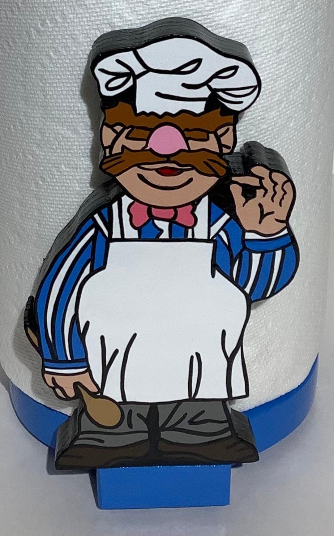 Swedish Chef Wood Kitchen Countertop Paper Towel Holder Gift - Etsy