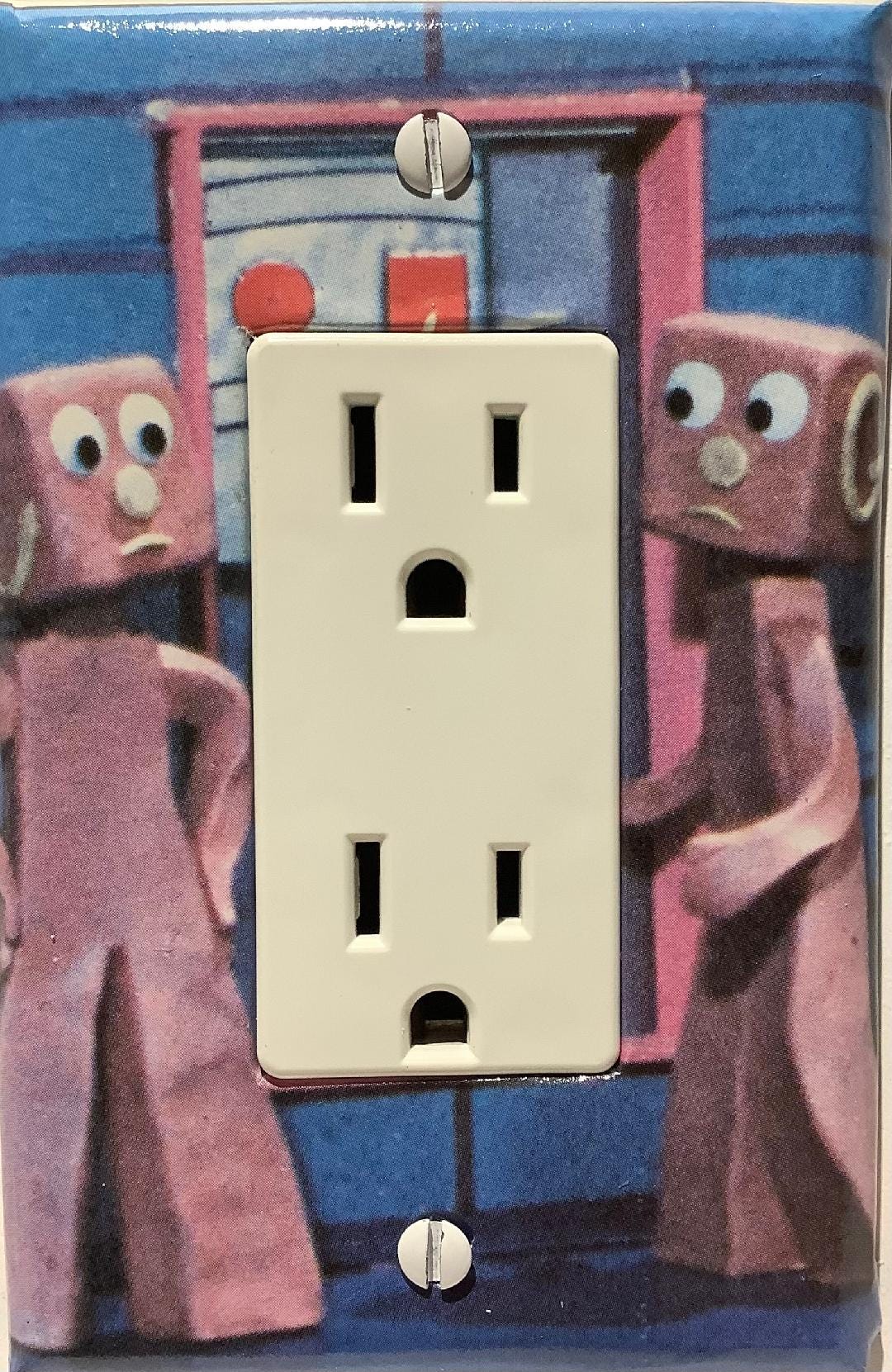 Vintage Claymation Toys Blockheads Single Rocker/gfi Plate Cover ...