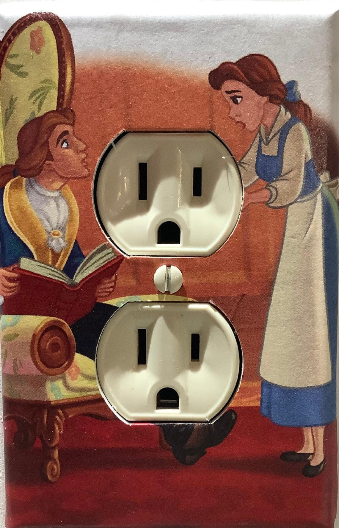 Prince and Belle Outlet Plate Cover Bedroom Bathroom Nursery Daycare ...