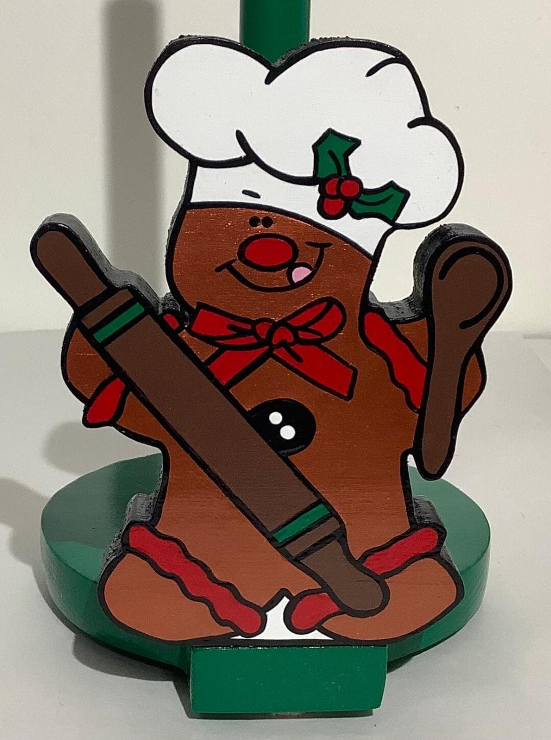 Christmas Gingerbread Man Chef Rolling Pin and Spoon - Etsy