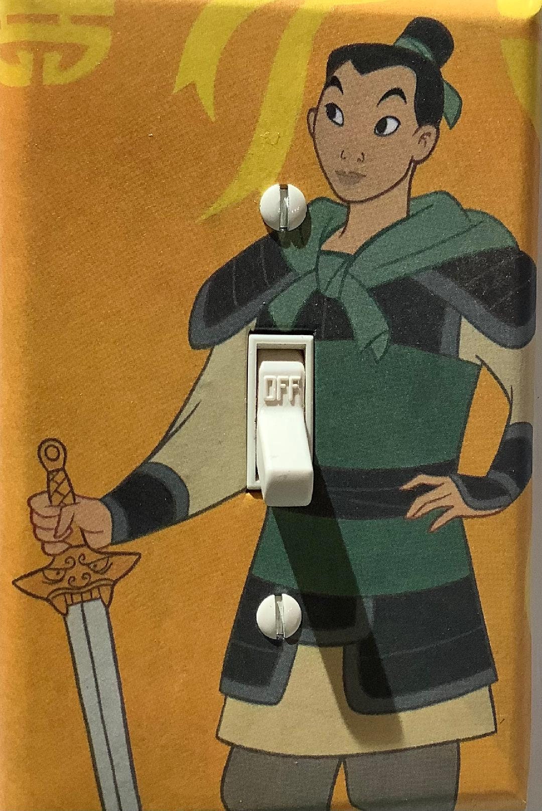 Mulan Light Switch Cover Plate Bedroom Kitchen Bathroom Nursery Free US ...