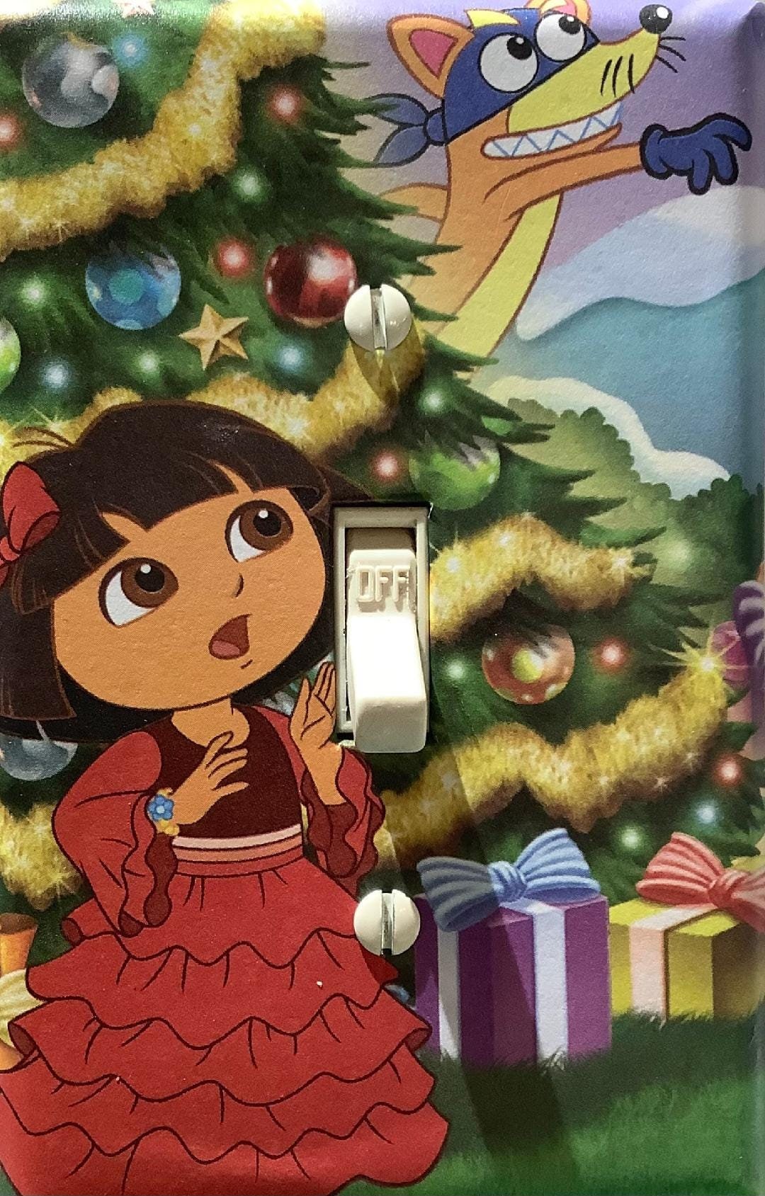 Dora and Swiper Christmas Light Switch Cover Bedroom Dorm Bathroom ...