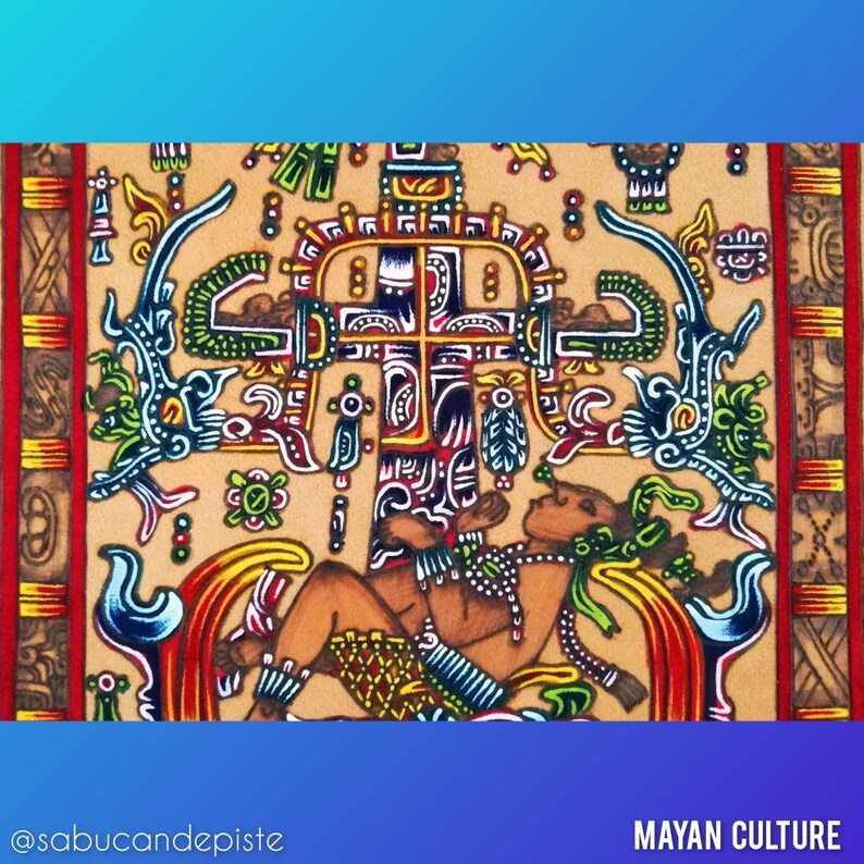 Mayan Culture (palenque Art) : Sarcophagus of King Pakal (temple of the ...