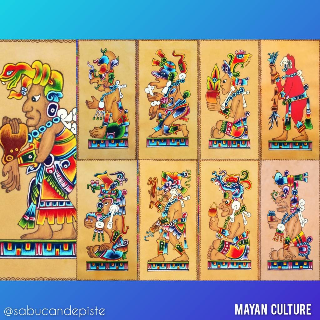 MAYAN GODS set of 9 Items-different Gods mayan Culture - Etsy