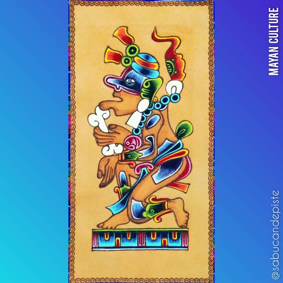 EK CHUAH: Mayan God of Cacao chocolate Merchants and War | Etsy UK