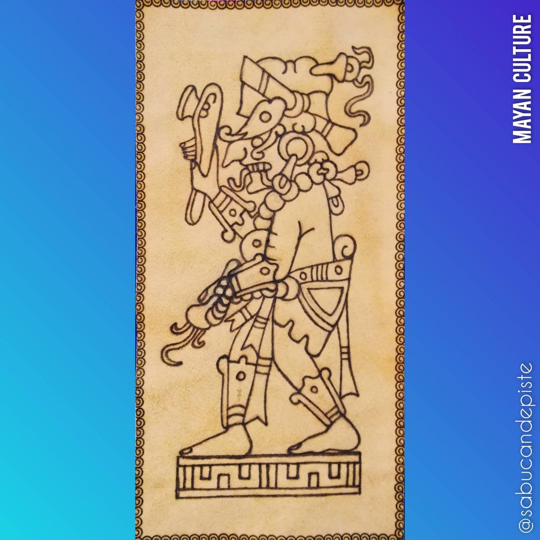 Mayan Culture dresden Codex Pantheon: CHAAC god of Rain - Etsy