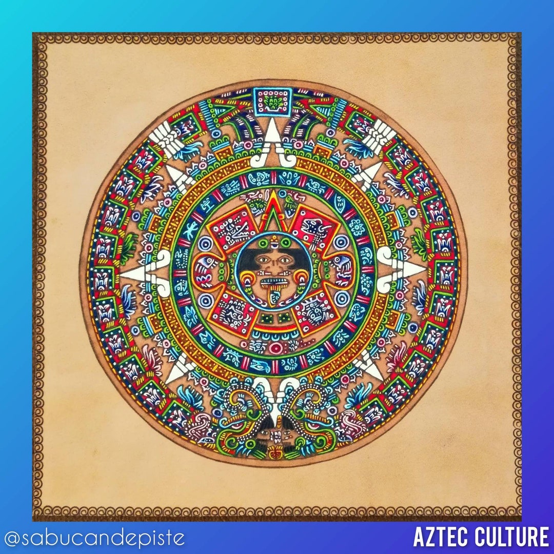 Mexica Culture (tenochtitlan Art): the Sun Stone (the "aztec Calendar ...