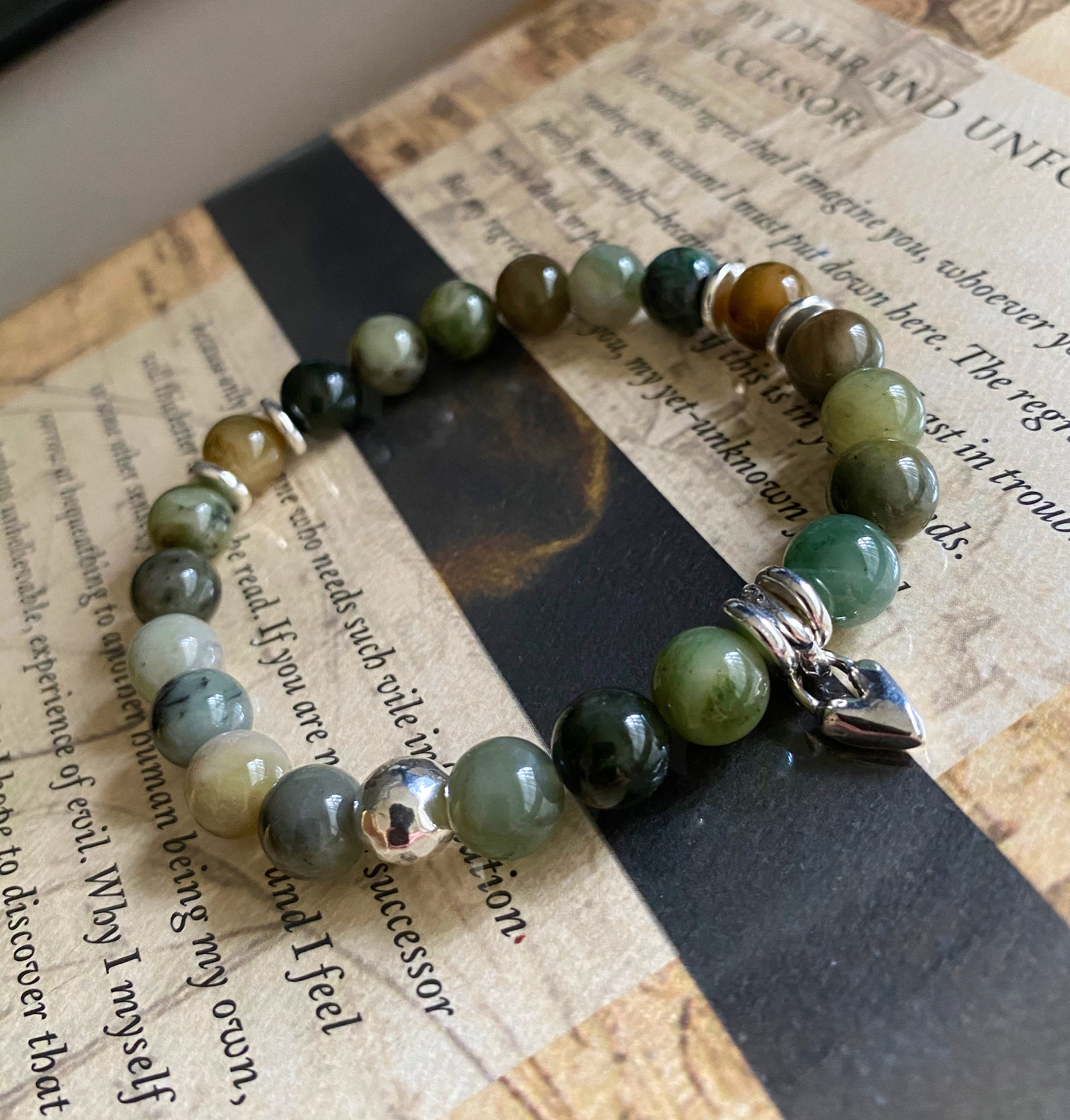 Green Destiny/ Jade Bracelets/ Gemstone Bracelets/ Mens - Etsy