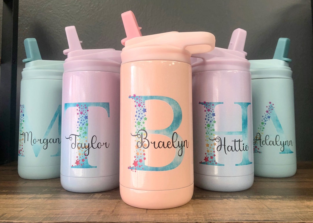 Personalized Water Bottles, Kids Tumbler, Flip Top Water Bottles, Gifts ...