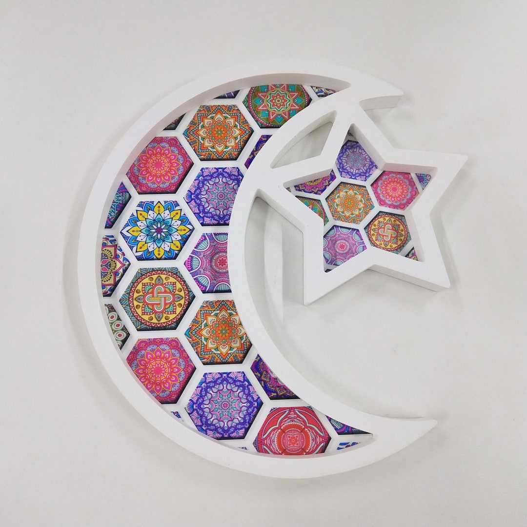 ALL NEW Crescent Moon and Star Ramadan Eid Tray - Etsy