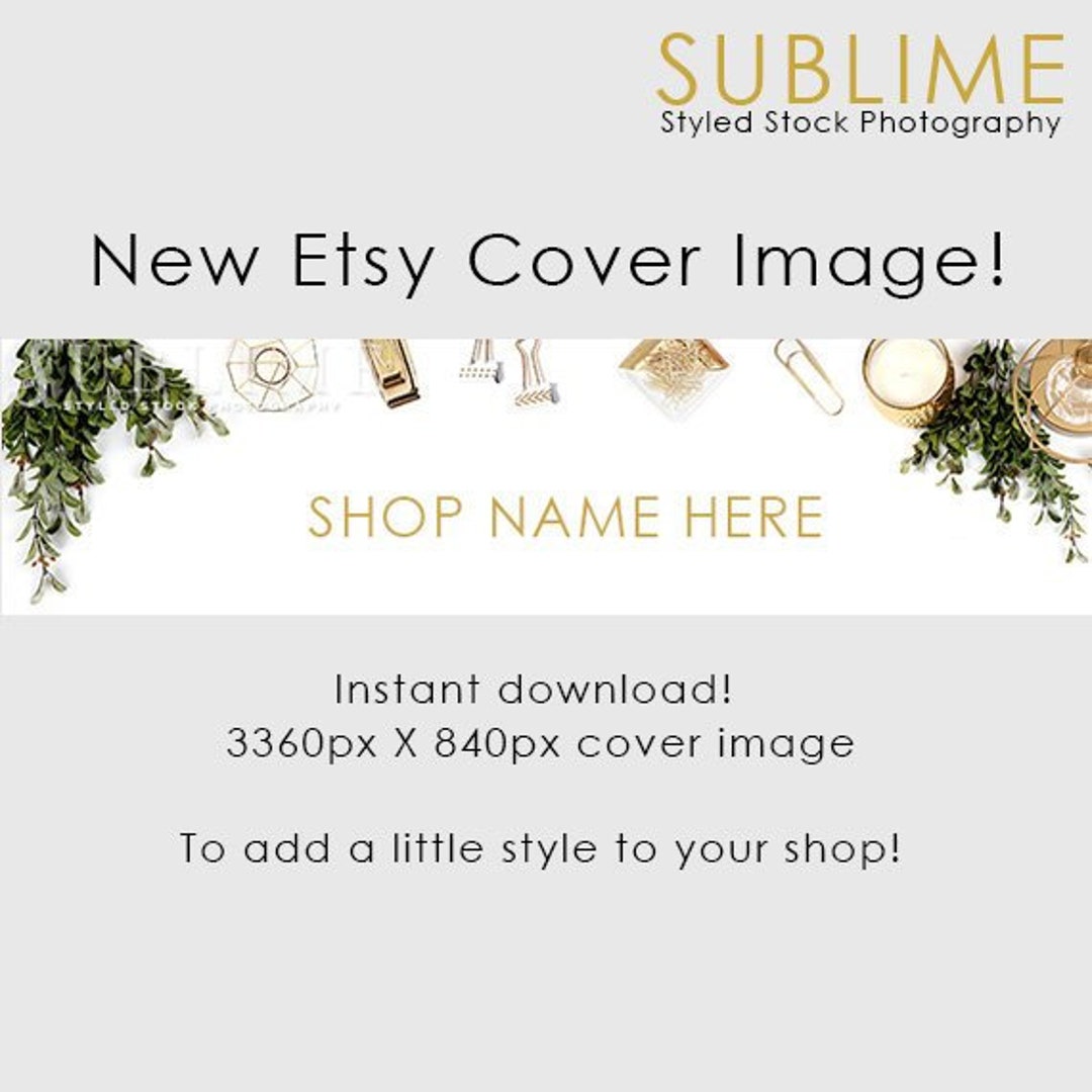 Etsy Cover Image / Etsy Cover Image / Premade Etsy Banner / - Etsy