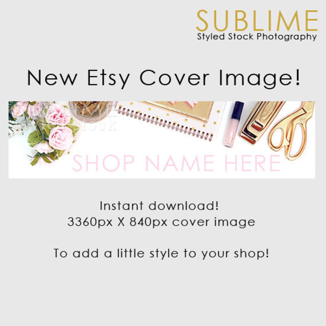 Etsy Cover Photo / Etsy Cover Image / Premade Etsy Banner / Premade ...
