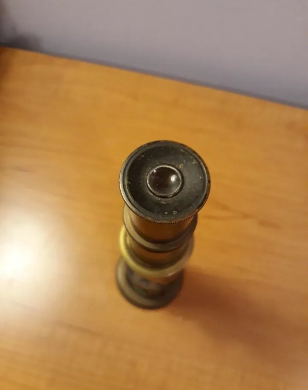 Antique Retro Brass Field Microscope Marked Made in France Original ...