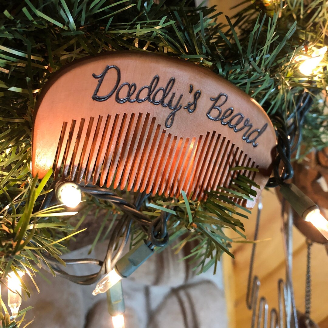 Dad Gift Custom Woodburned Beard Comb - Etsy