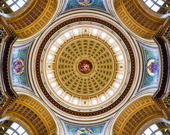 Madison Wisconsin Capitol in Packers Colors Color Photograph | Etsy