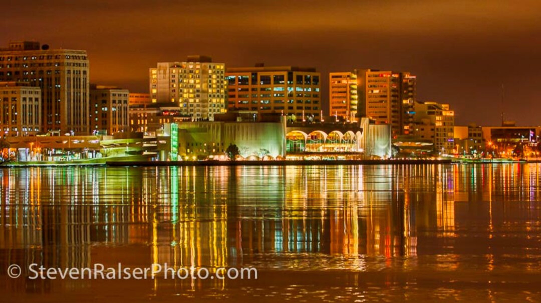 Monona Terrace, Madison Night View Color Photograph - Etsy