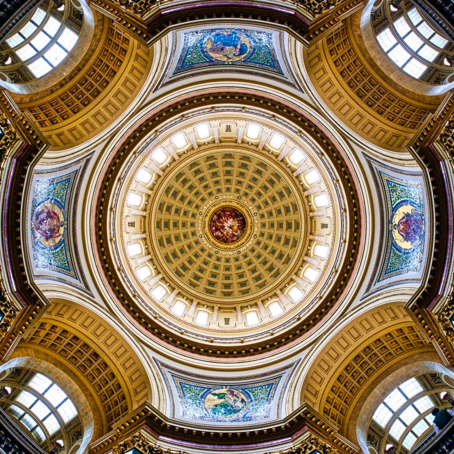 Madison Wisconsin Capitol Rotunda Color Photograph - Etsy