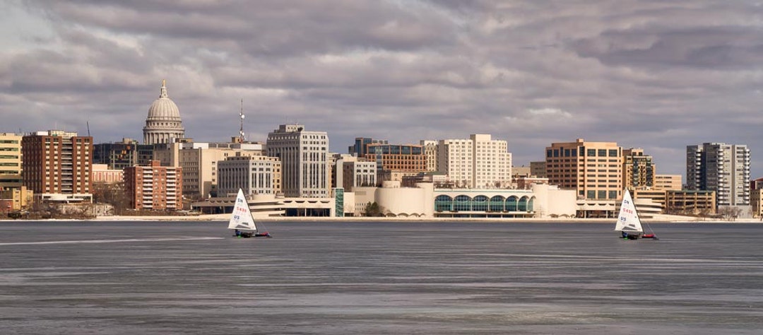 Ice Sailing - Lake Monona - Madison - Wisconsin - Etsy