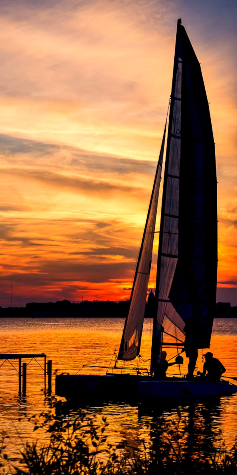 End of Summer Sail With Spectacular Sunset, Lake Monona, Madison ...