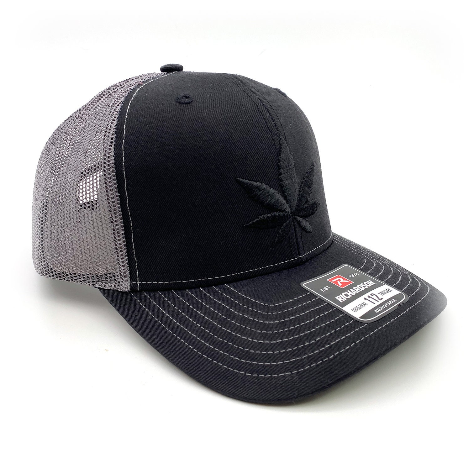 POTHEAD bordado 3D-Puff Cannabis o Pot Leaf Trucker Cap - Etsy España