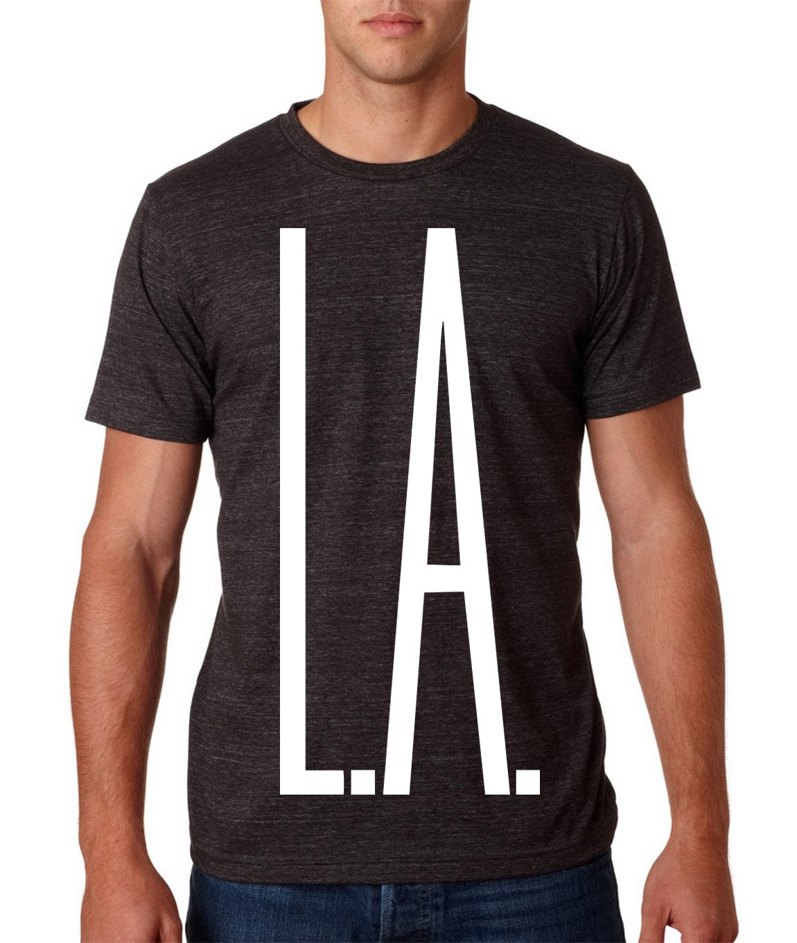 Designer L.A. - Los Angeles Shirts. Vinyl LA on Triblend Tee - Etsy