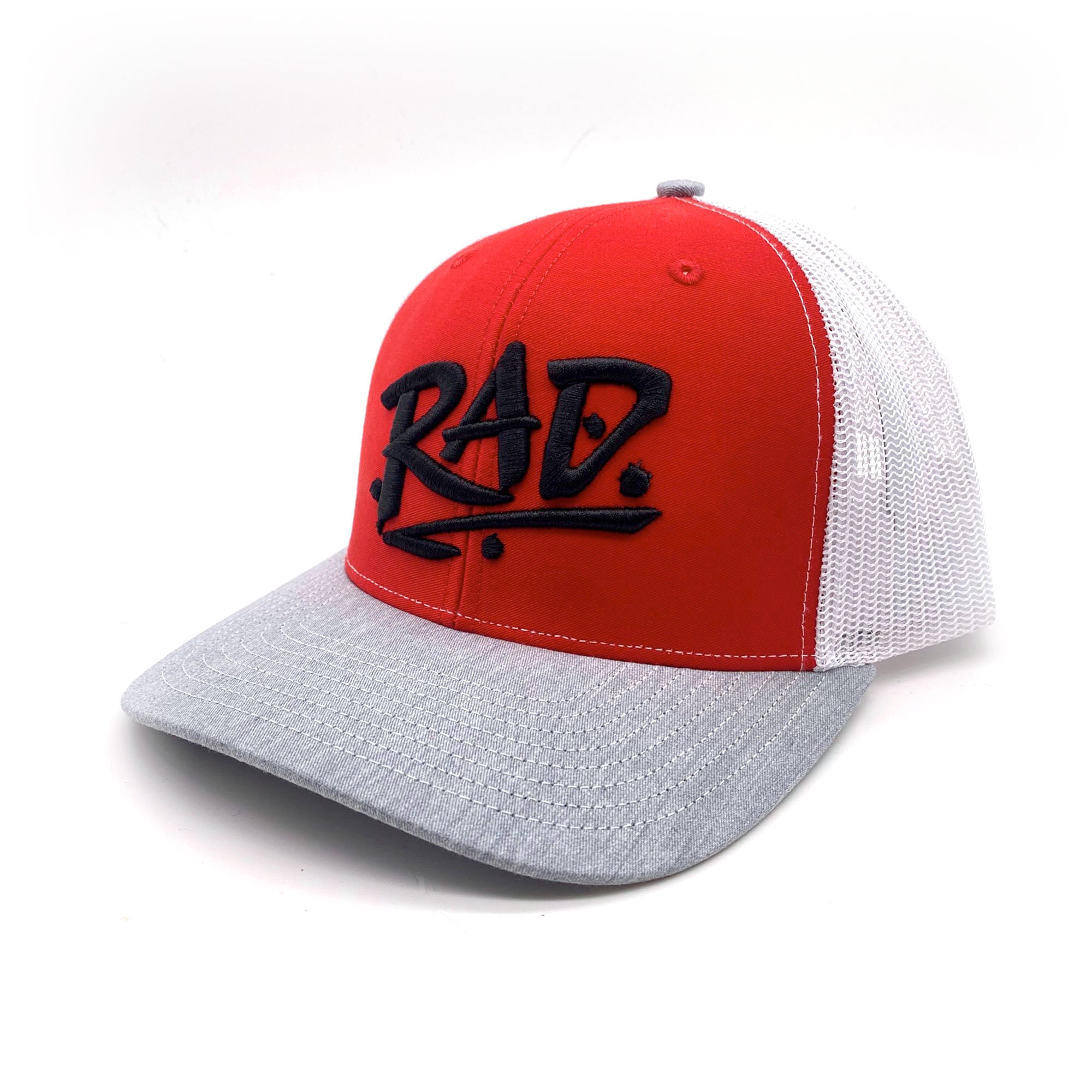 Retro Rad Redesign Font Hat- Richardson Contrast Stitched Trucker Cap ...