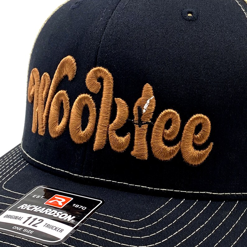Wookiee Font Embroidered 3D Puff Letter Trucker Cap Hats - Etsy