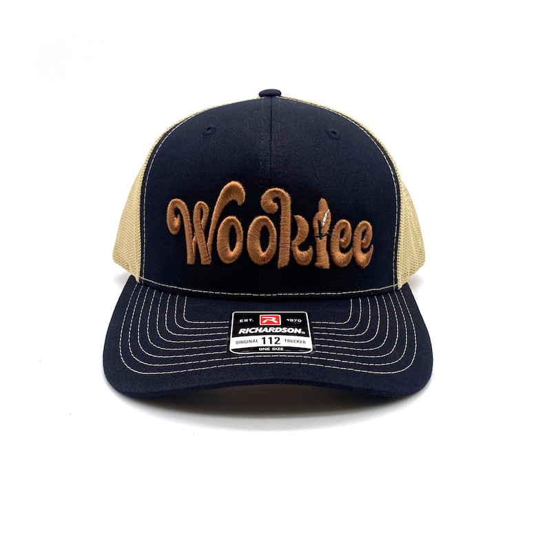 Wookiee Font Embroidered 3D Puff Letter Trucker Cap Hats - Etsy